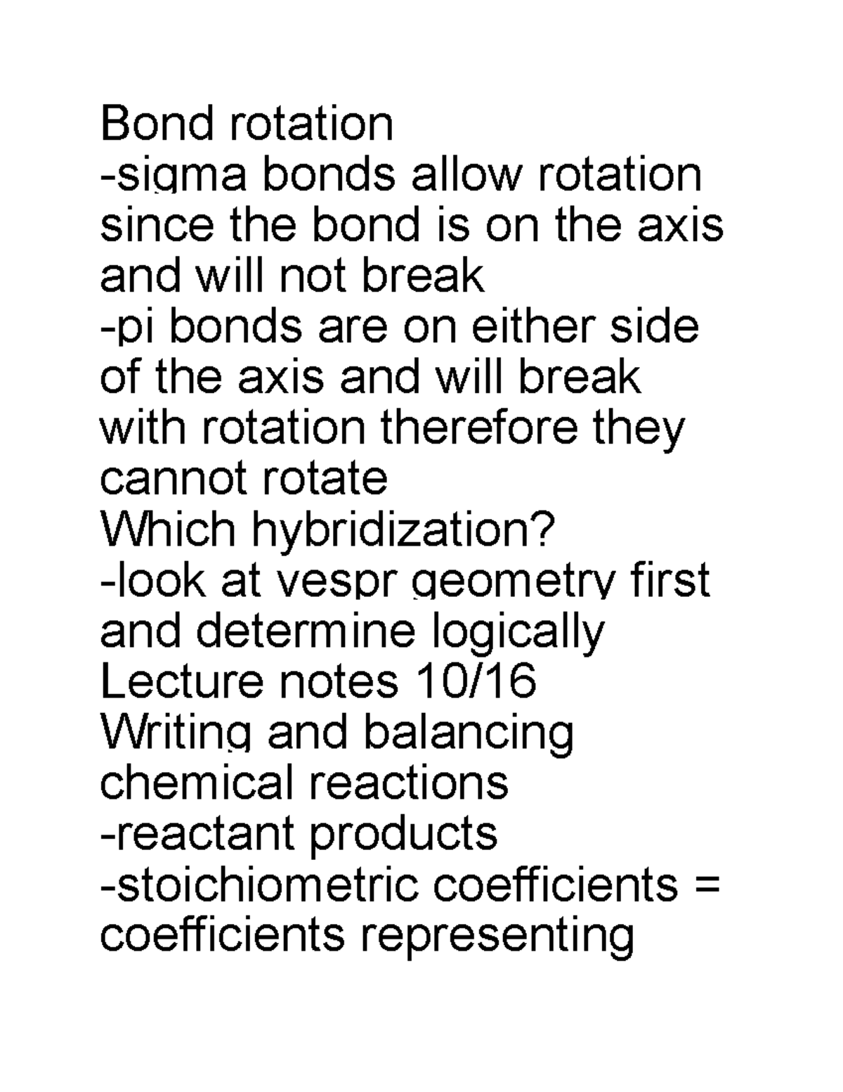 Bond rotation - General Chemistry - Bond rotation -sigma bonds allow ...