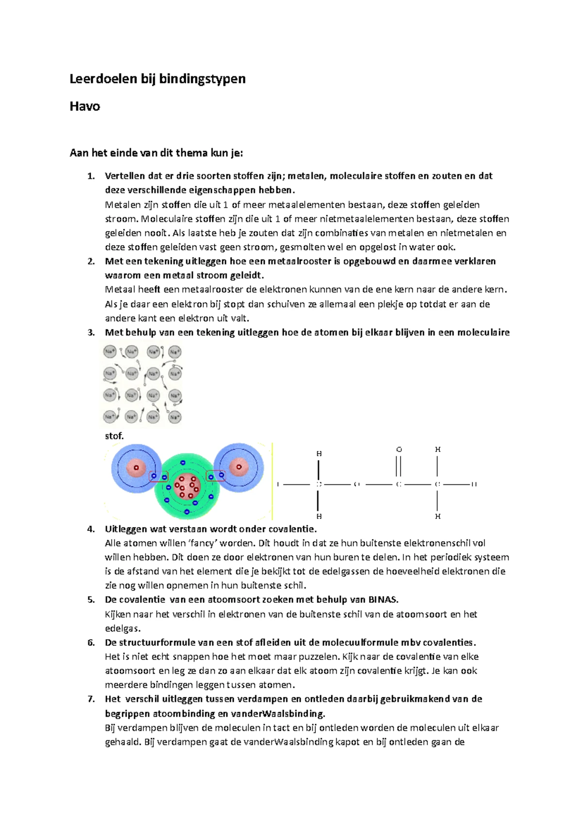 Scheikunde Hoofdstuk 4: Vanderwaalsbinding en Oplosbaarheid - Studeersnel