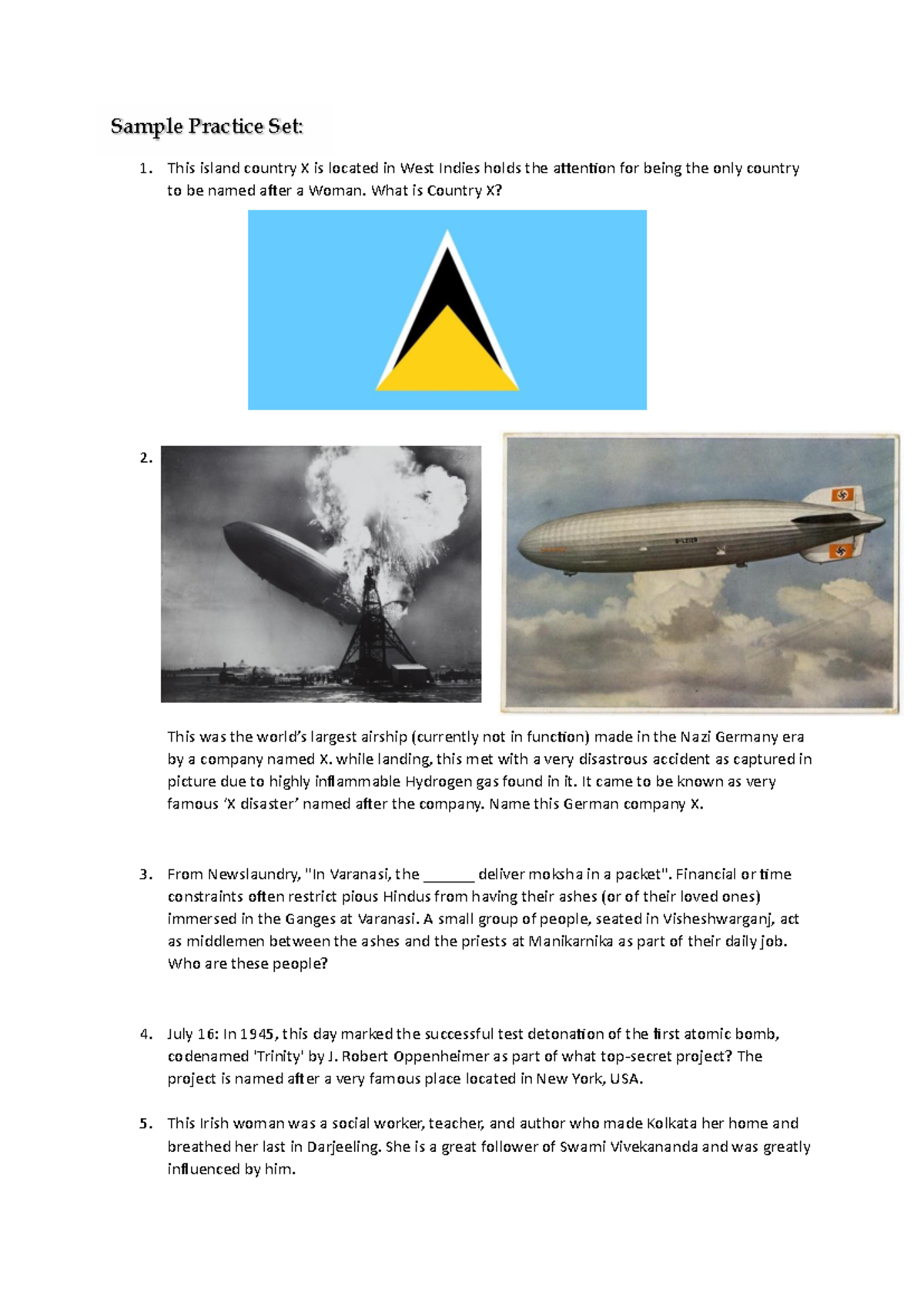 Mettle Meet Practice Set 2: Quiz on History, Geography & Culture - Studocu