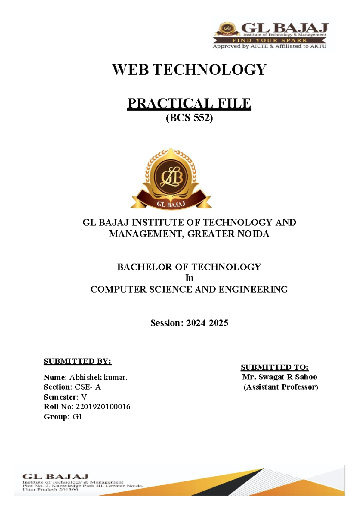 Aditya - dkjsncuib kjbcuibr ebcurbe - WEB TECHNOLOGY PRACTICAL FILE ...