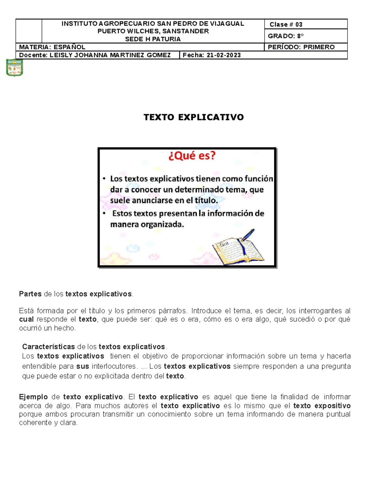 Tipos De Textos Expositivos Ejemplos Pdf Espanol - Infoupdate.org