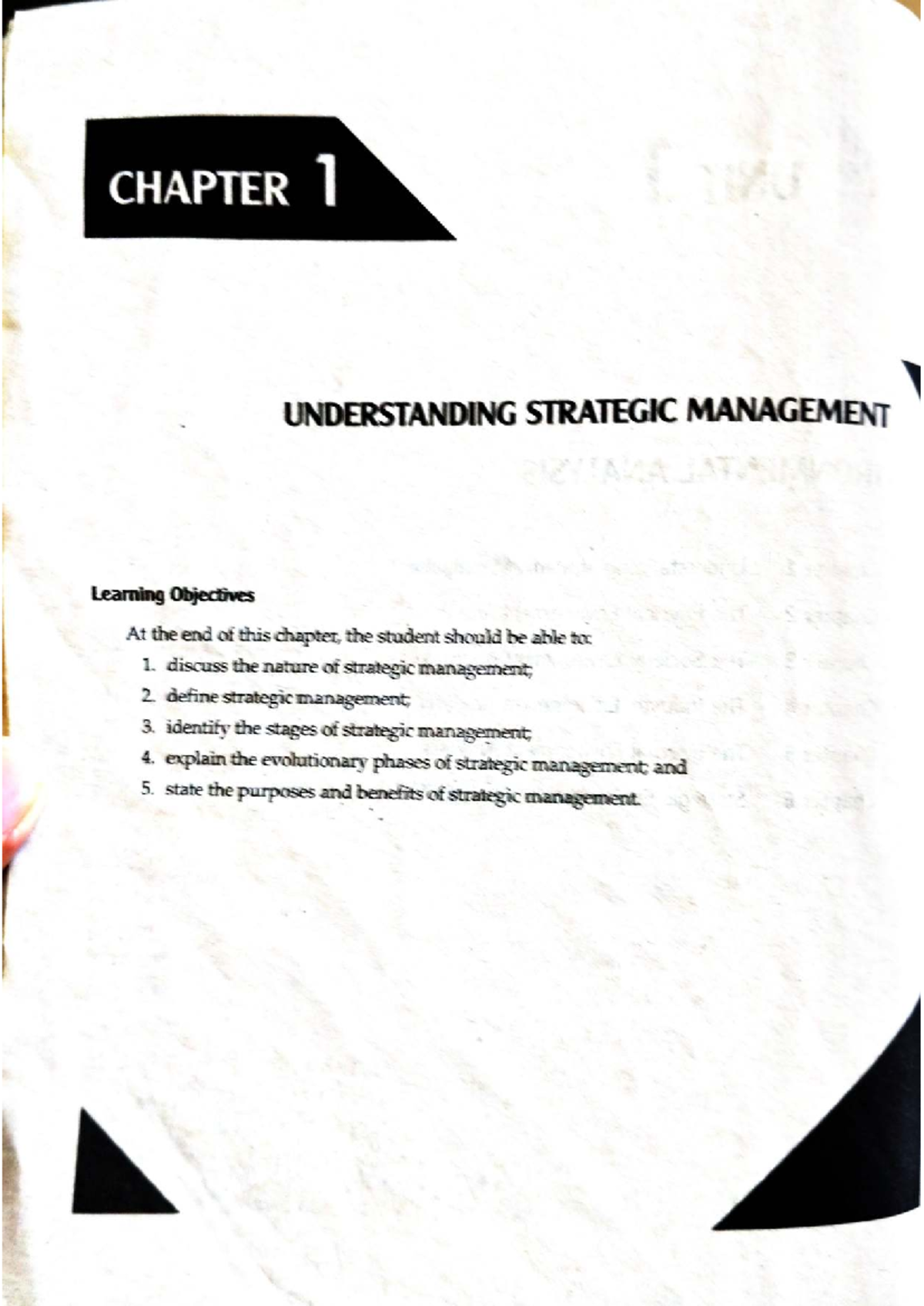 STRATEGIC MANAGEMENT: CHAPTER 1 OVERVIEW AND KEY CONCEPTS - Studocu