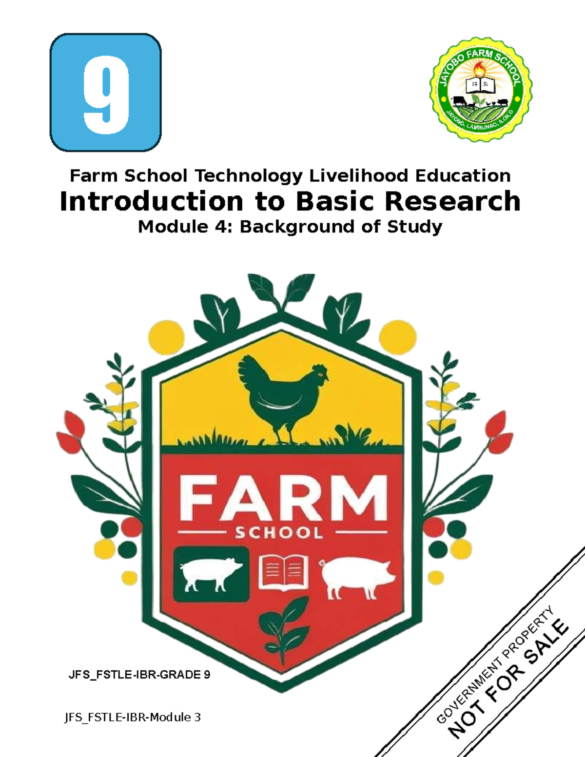 Grade 9 TLE Module 4: Background of Study in Basic Research - Studocu