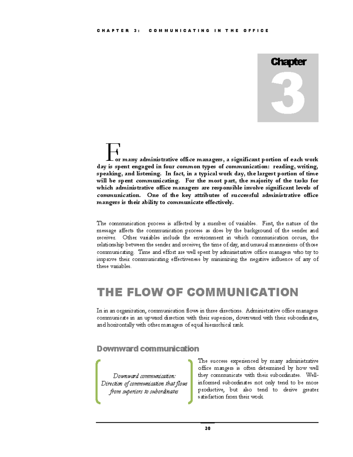 AOM Chapter 3 - AOM - or many administrative office managers, a ...