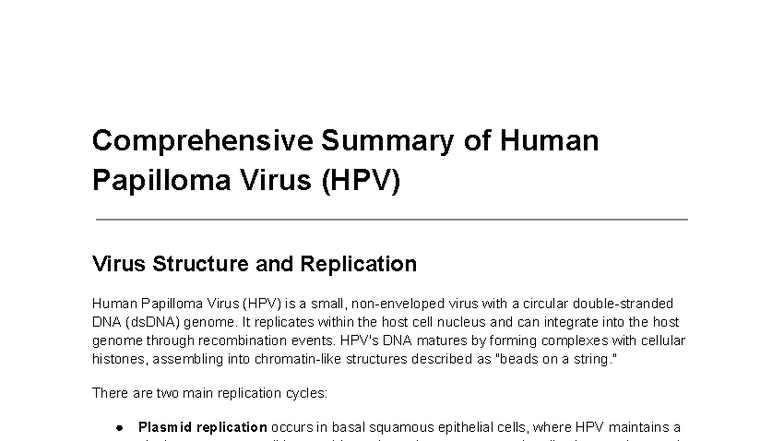 HPV Structure & Replication Overview: Key Insights and Epidemiology ...
