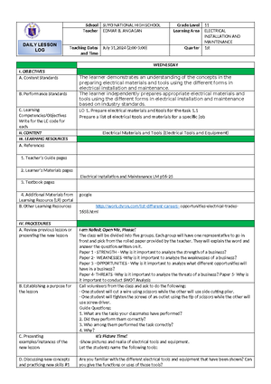 Progress Chart - PROGRESS CHART (12 TVL) Number Name Install Electrical ...