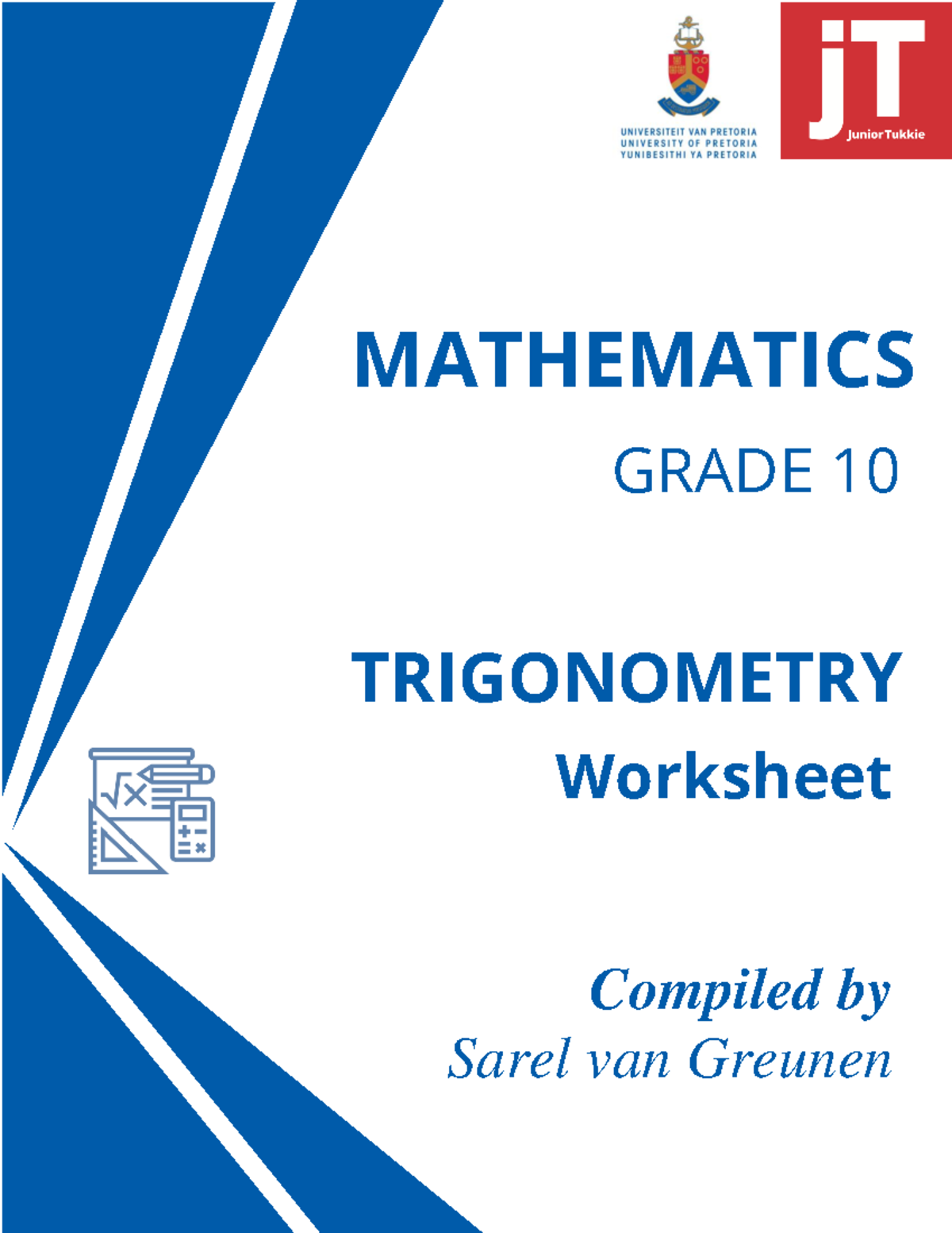Grade 10 Trigonometry Worksheet - Comprehensive Questions & Exercises ...