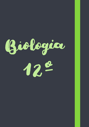Biologia - 12º ano - Ensino Secundário - Studocu