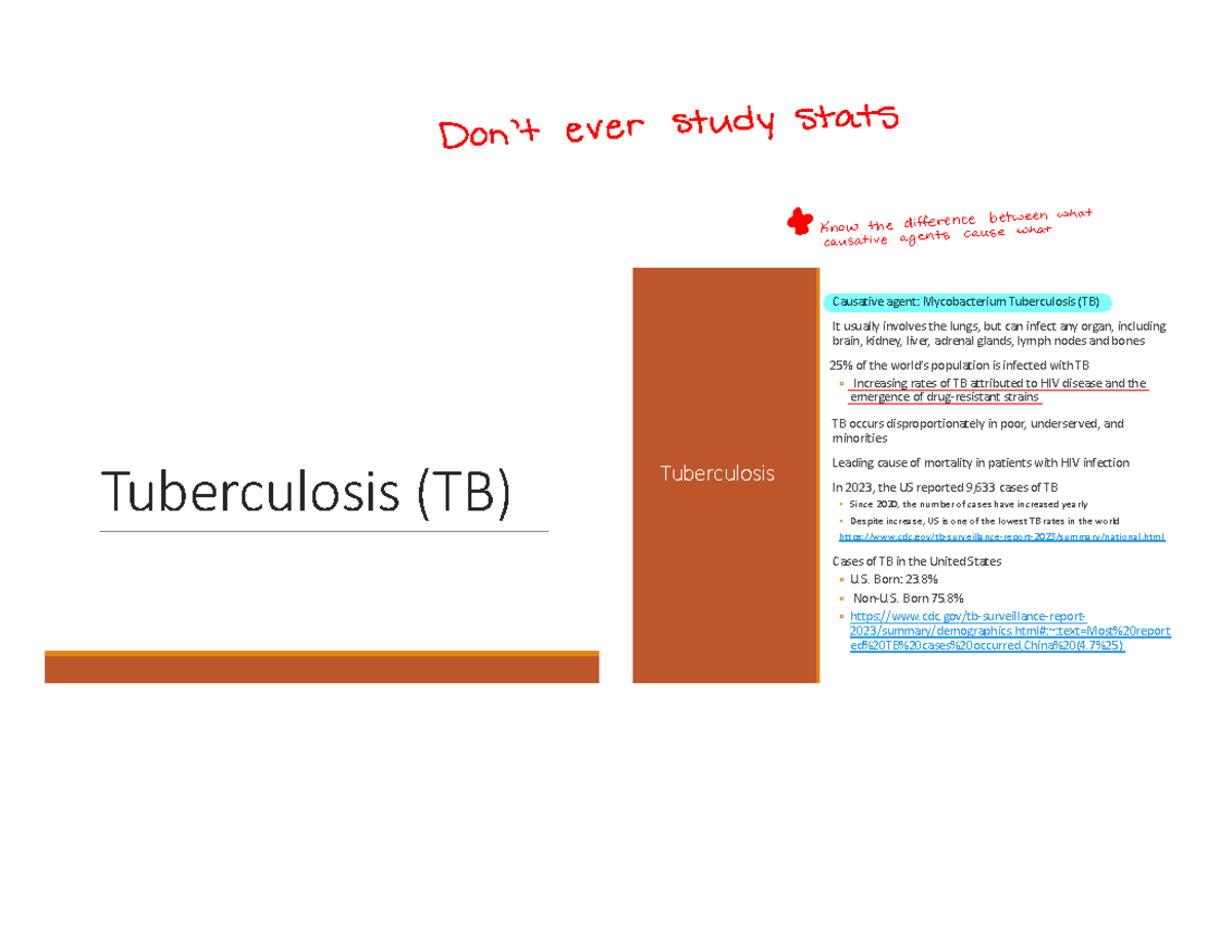 A&CI Wk 2: Understanding Tuberculosis (TB) and Its Causative Agents ...