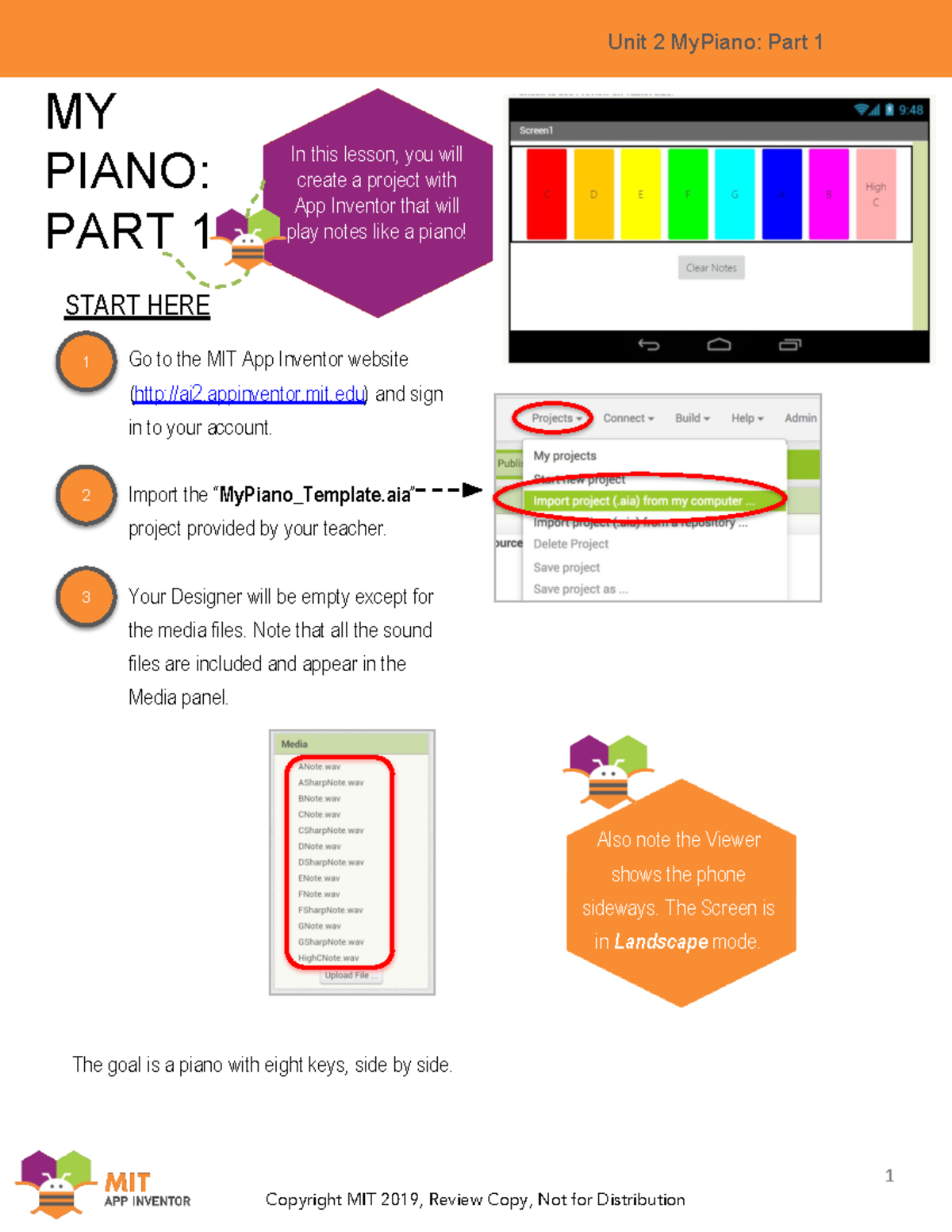Unit 2 My Piano Student Guide Part 1 [DIY WITH Hints] - START HERE Go ...