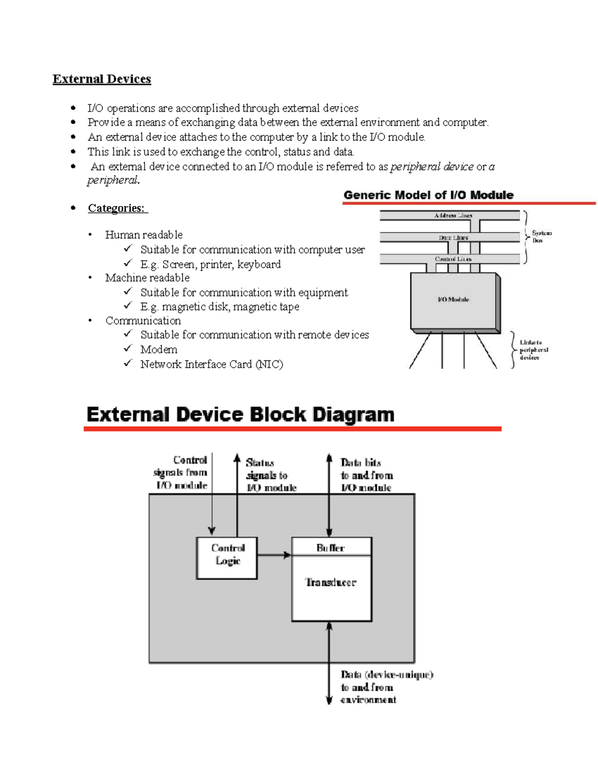 79676715 External Devices and I/O Module Operations Explained - Studocu