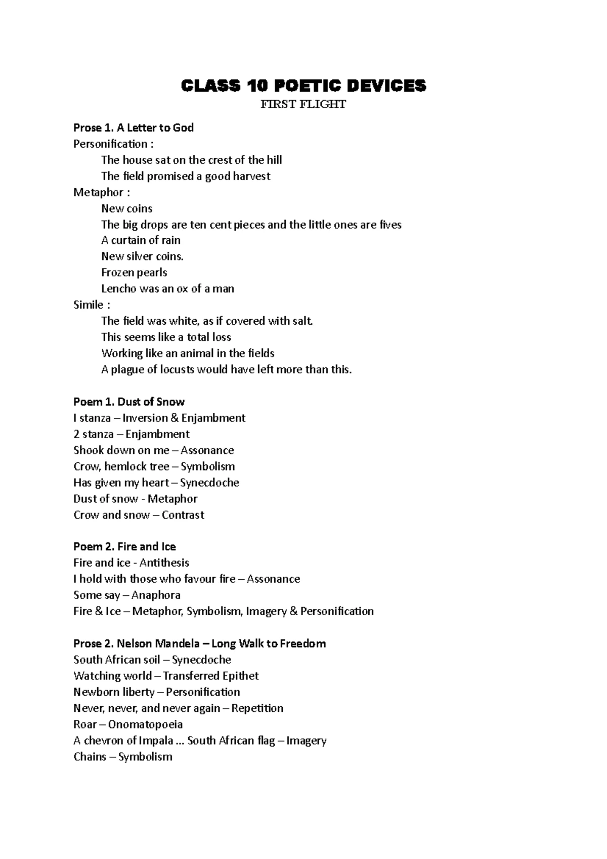 CBSE Class 12 English Poetic Devices ( Class 12 CBSE) (z-lib - Simile 1 ...