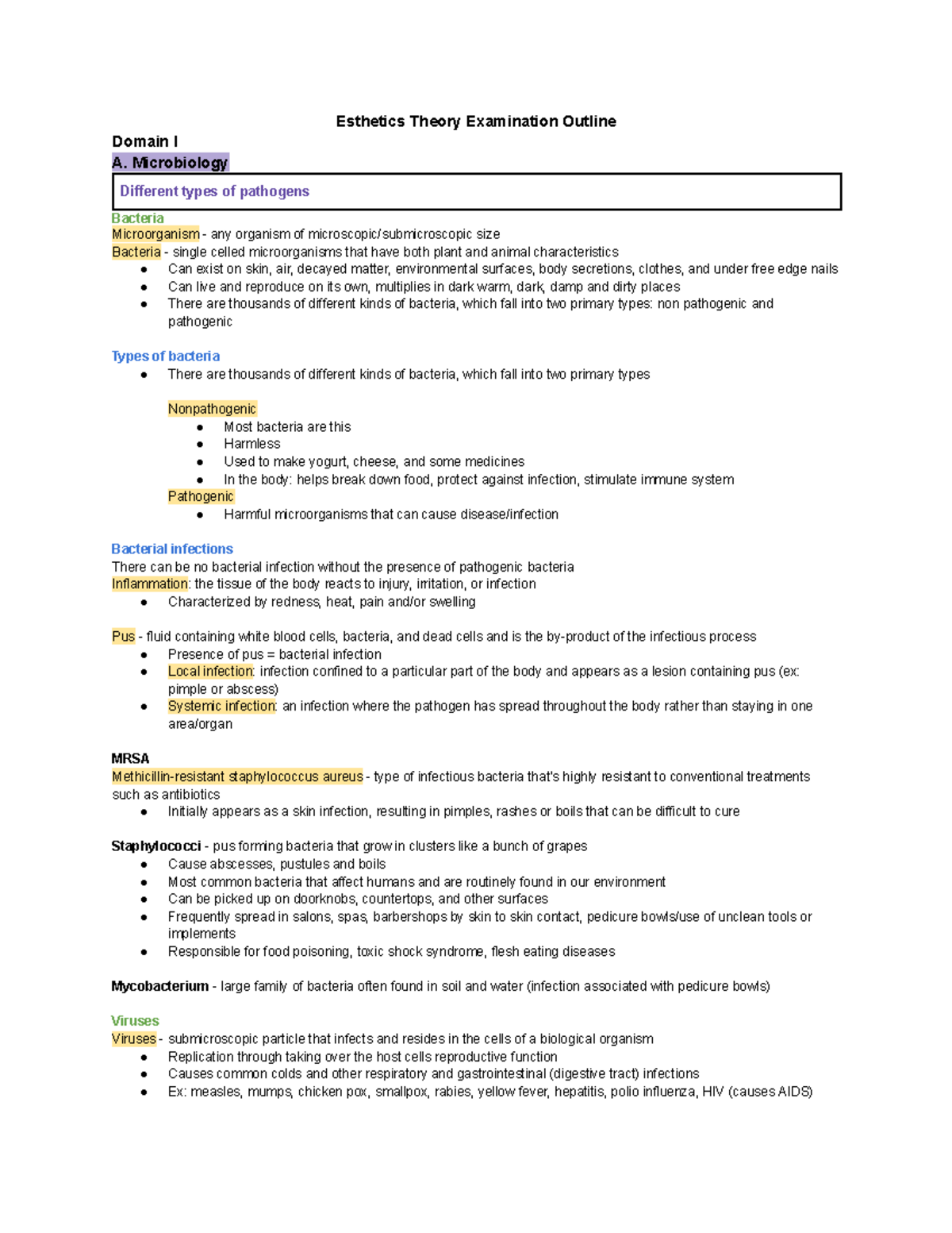 Esthetics Theory Exam Review: Key Concepts & Guidelines for Domain I ...