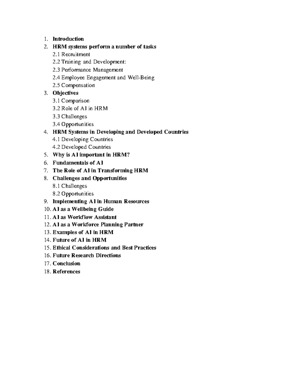 Hrm project - Introduction HRM systems perform a number of tasks 2 ...