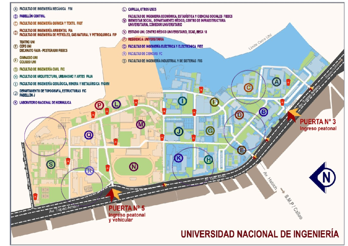 MAPA UNI - Croquis de la Universidad Nacional de Ingeniería - Studocu