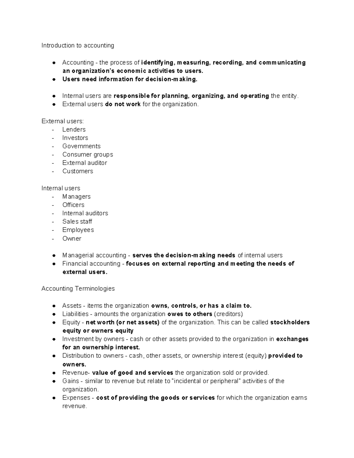 Fundamentals of Accounting: Concepts & Financial Statements Overview ...