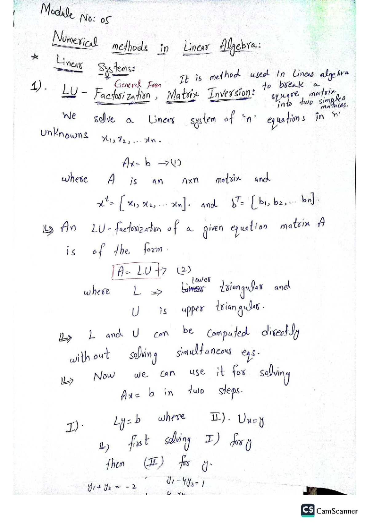 Course Outline by Numerical Analysis - Module No: 05 Numerical methods ...