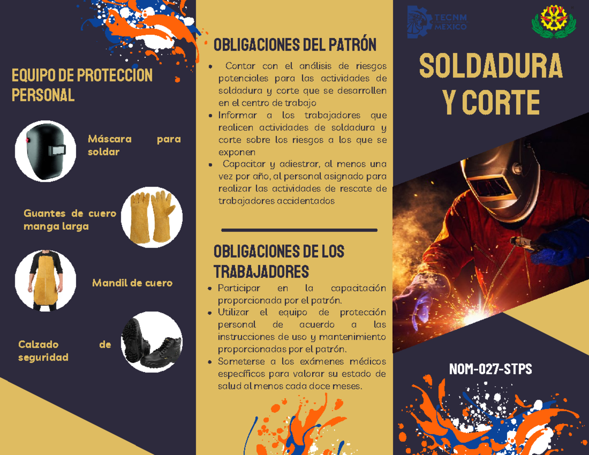 Norma NOM-027-STPS sobre Seguridad en Soldadura y Corte - Studocu