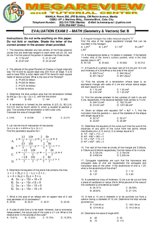 Mega Review Assessment Exam (Geotechnical Engineering) - Assessment Exam 04 Geotechnical ...