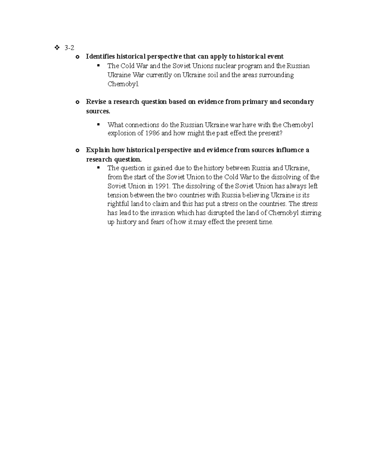 HIS 100 Module 3: Historical Perspectives on the Russia-Ukraine War ...