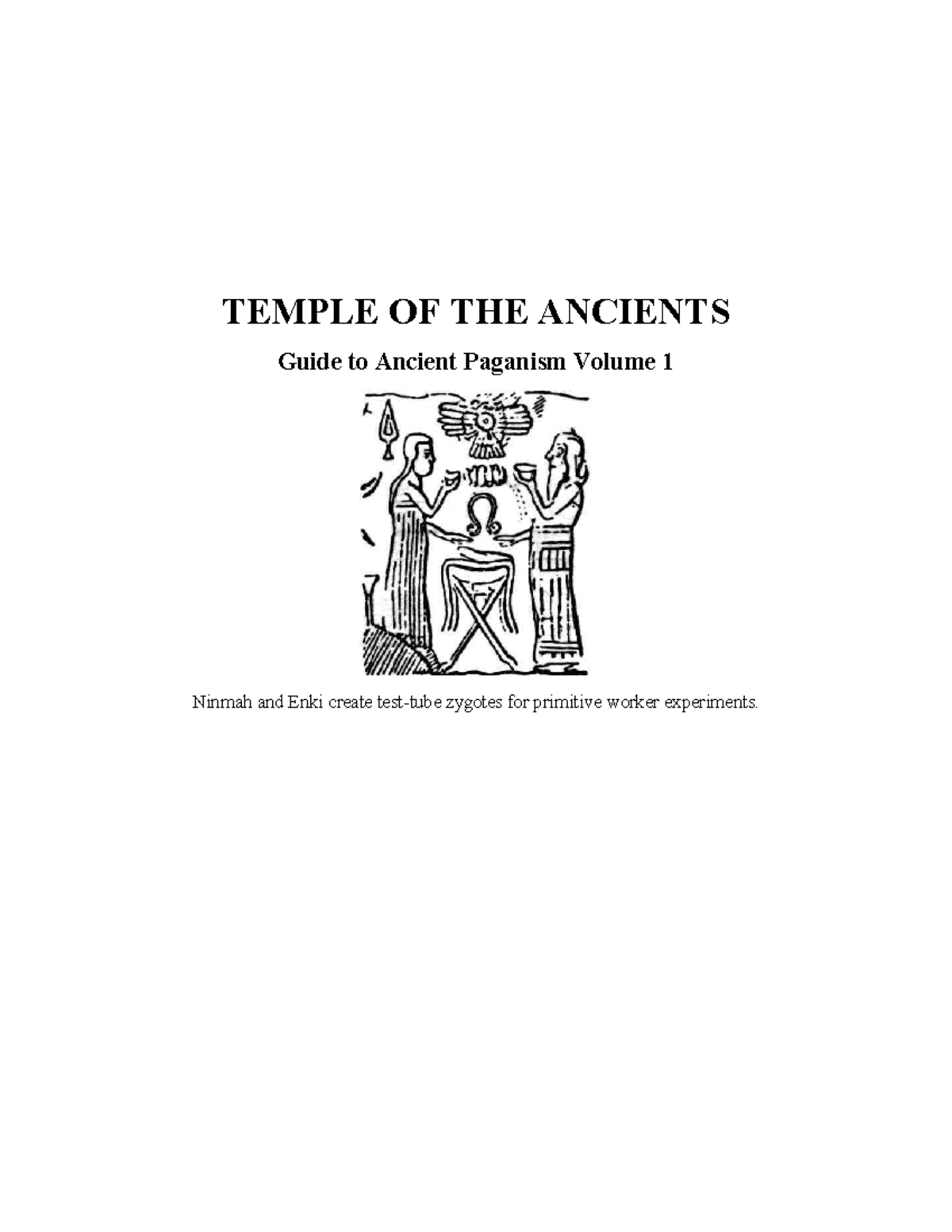 TEMPLE OF THE ANCIENTS: Guide to Ancient Paganism Vol. 1 - Studocu