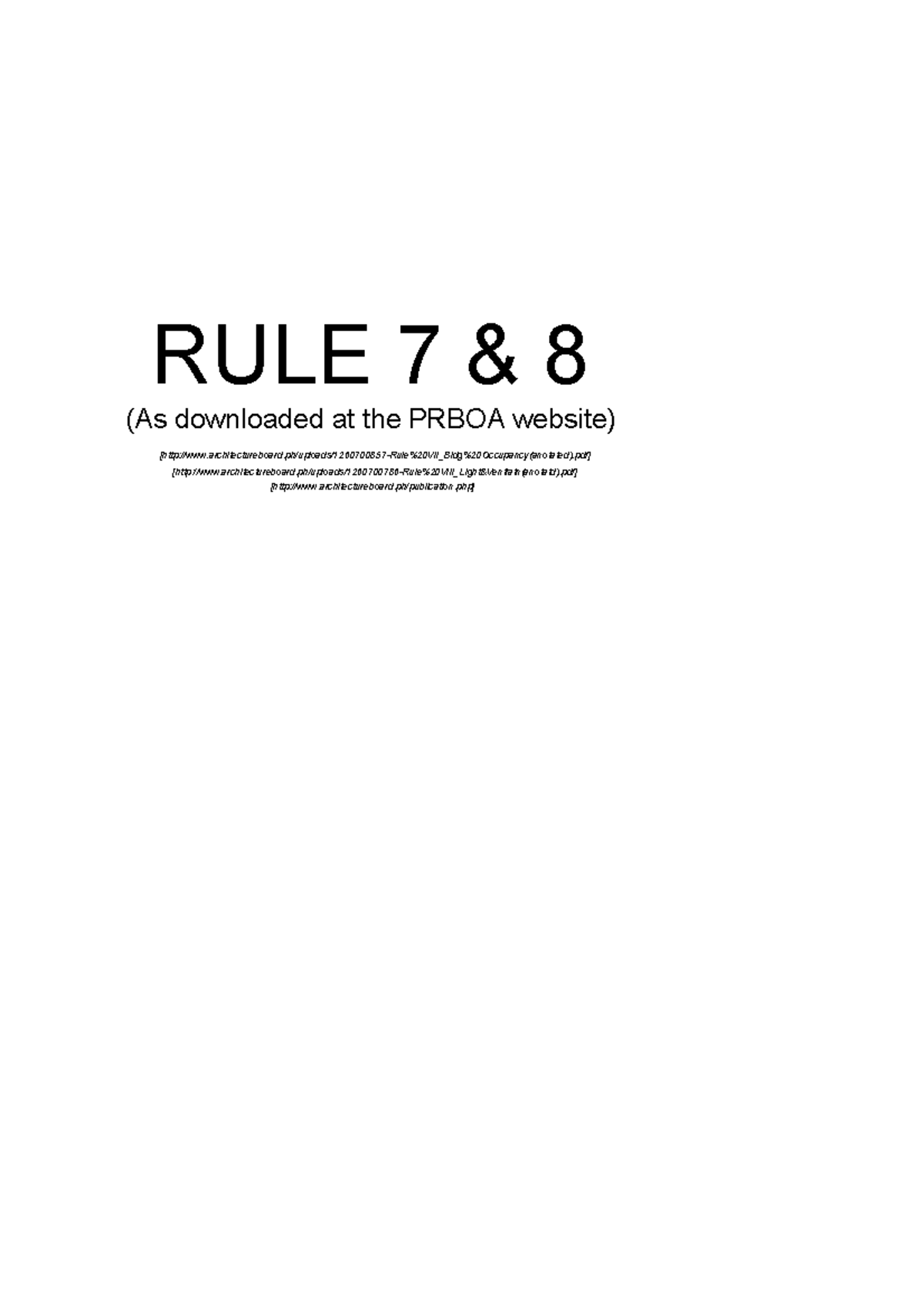 Revised Title: Building Code Rules VII & VIII - Philippines Code (PH ...