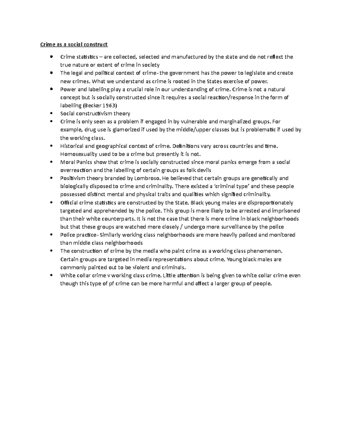 SOC 101: Crime as a Social Construct - Analyzing Definitions and ...