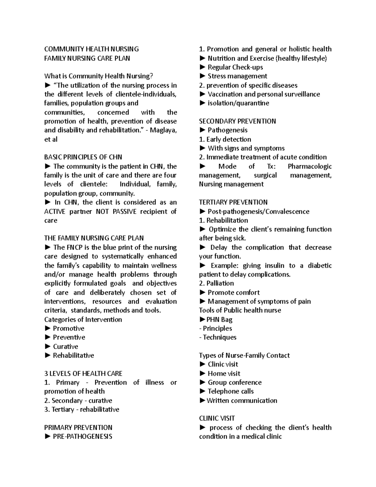 Community Health Nursing 9 - COMMUNITY HEALTH NURSING FAMILY NURSING ...