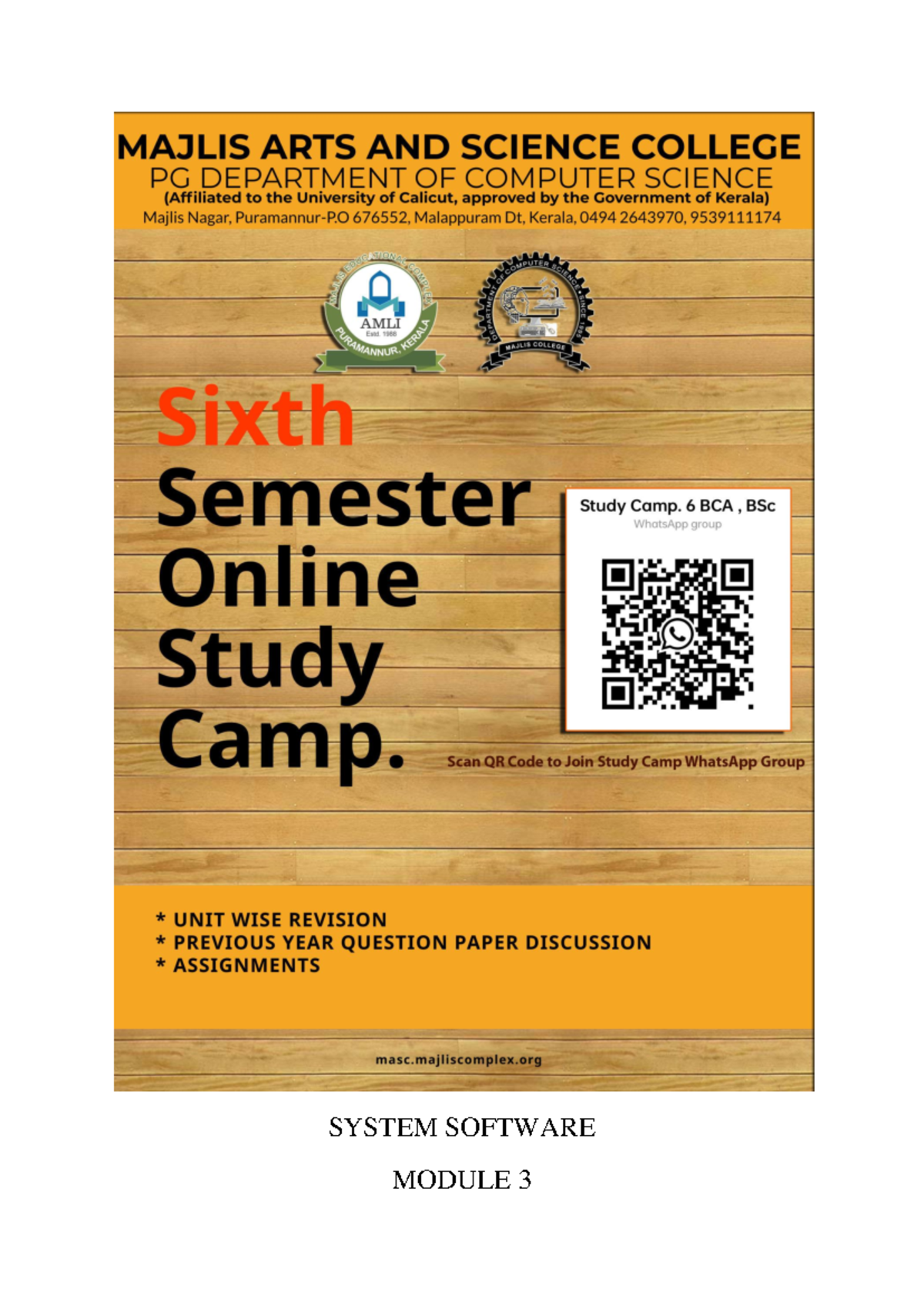 SS-module 3 - System software Calicut University Bsc Computer Science ...