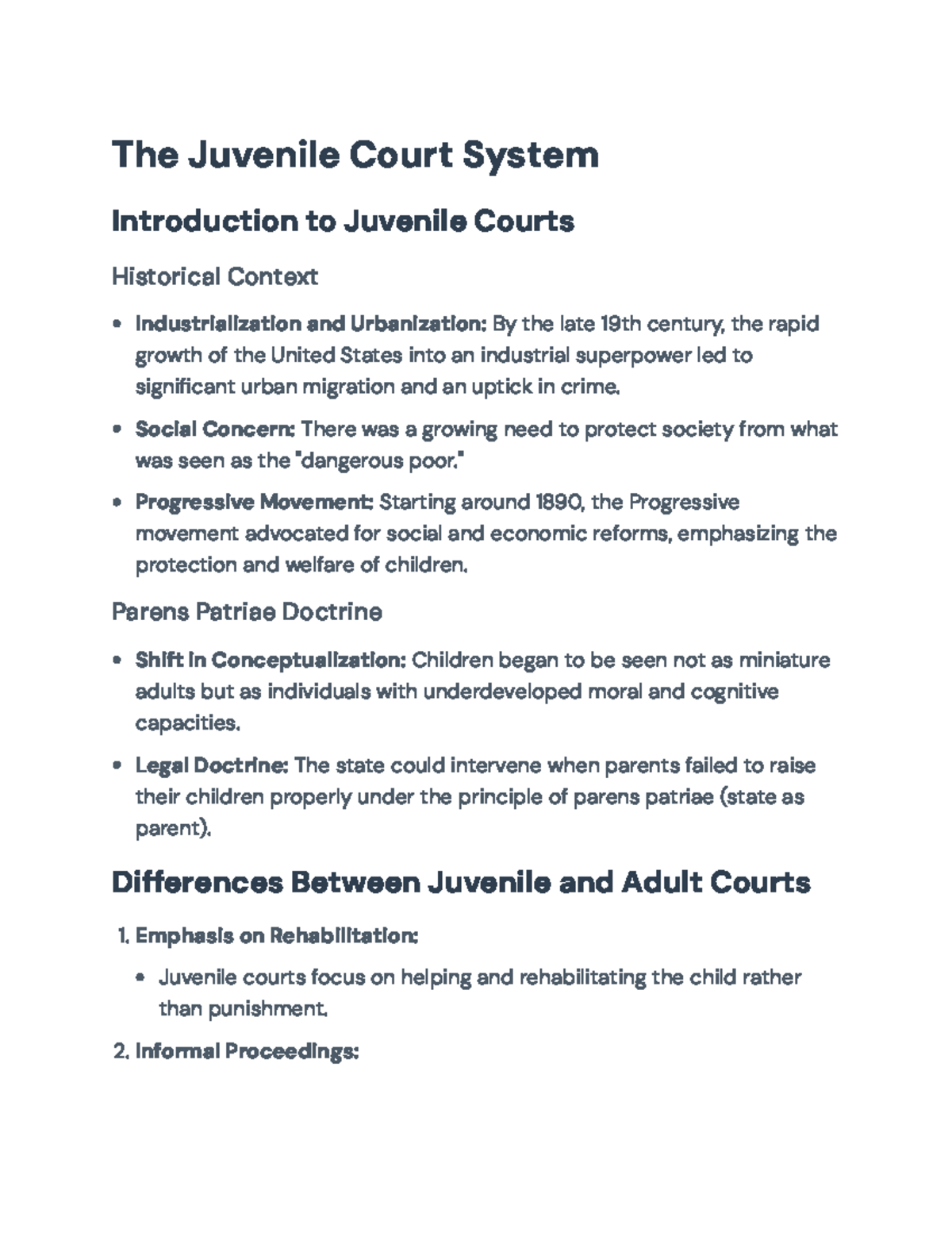 Juvenile Court System Overview: Structure, Processes, and Key Cases ...