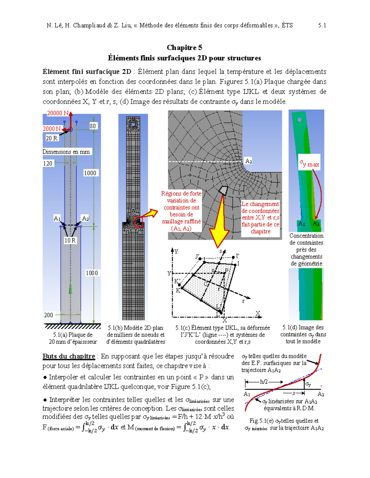 Ch5-6 - chap 5 et 6 - Chapitre 5 Éléments finis surfaciques 2D pour ...