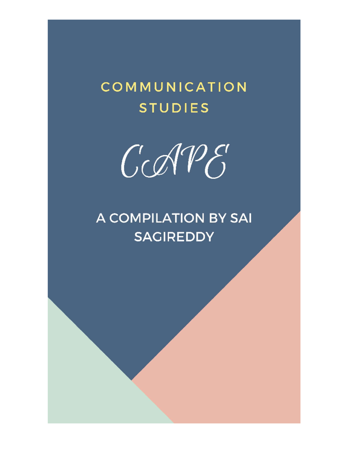 CAPE Communication Studies Notes: Module Insights and Language Use ...
