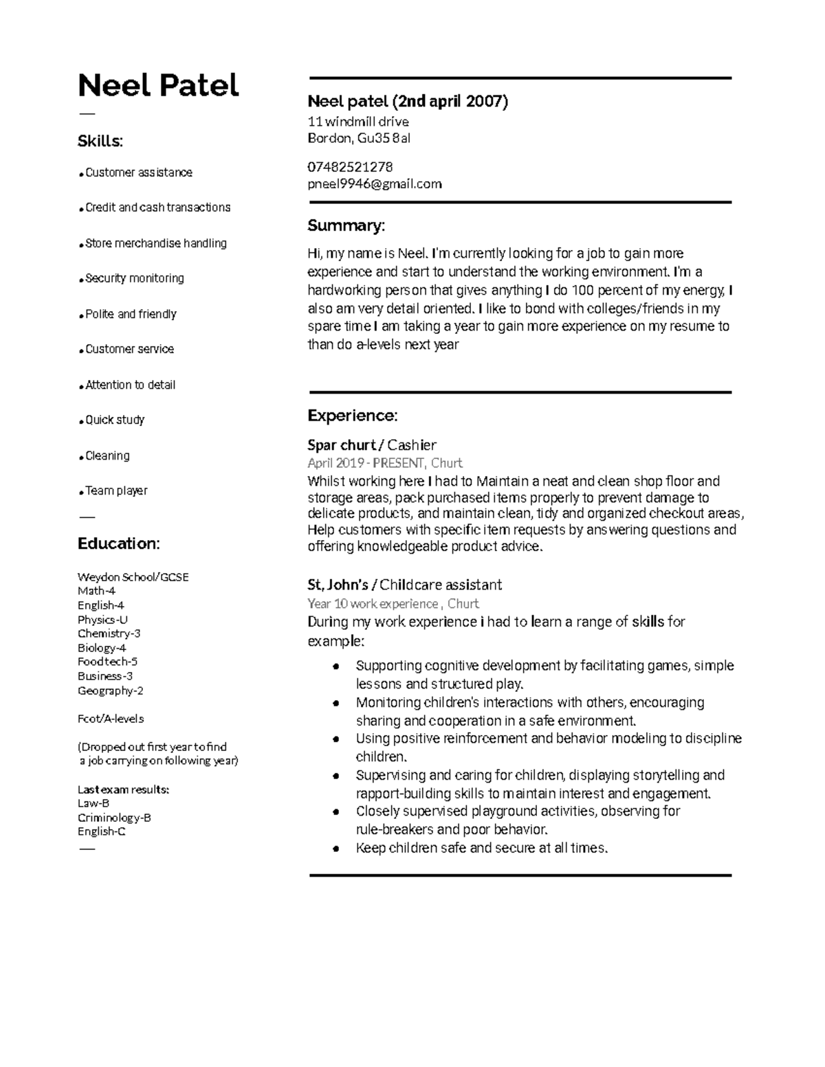 Unit 14 Customer Service Skills and Experience Overview - Studocu