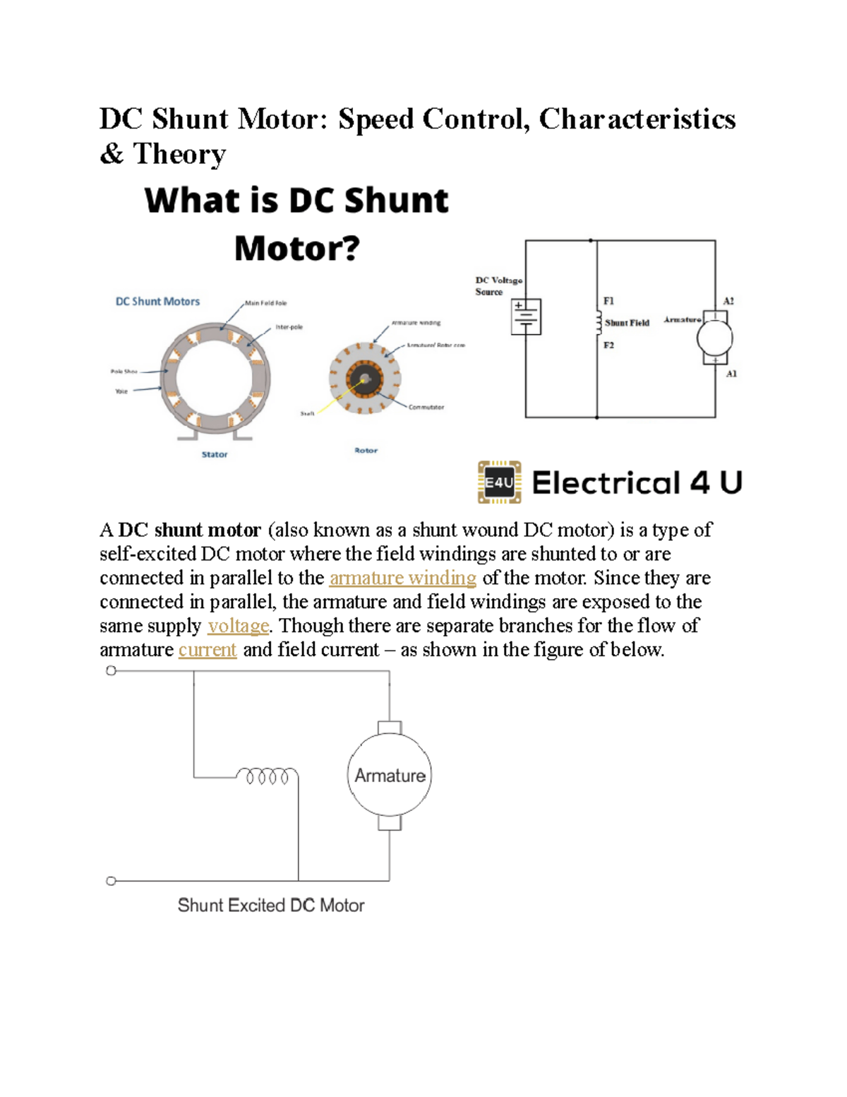 DC Shunt Motor - Deprecated API usage: The SVG back-end is no longer ...