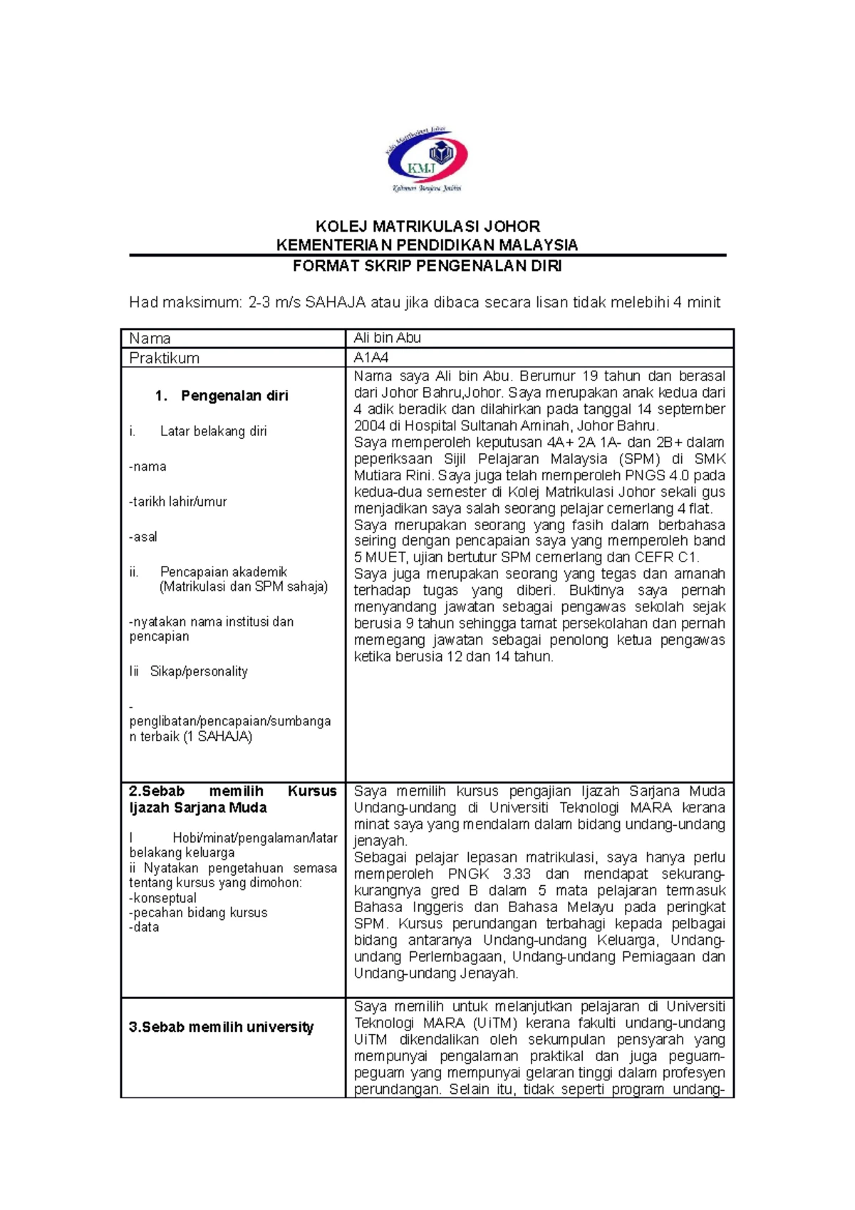 Experiment 3 sk015 - lab report - TEMPLATE: WRITING LAB REPORT MODE ...