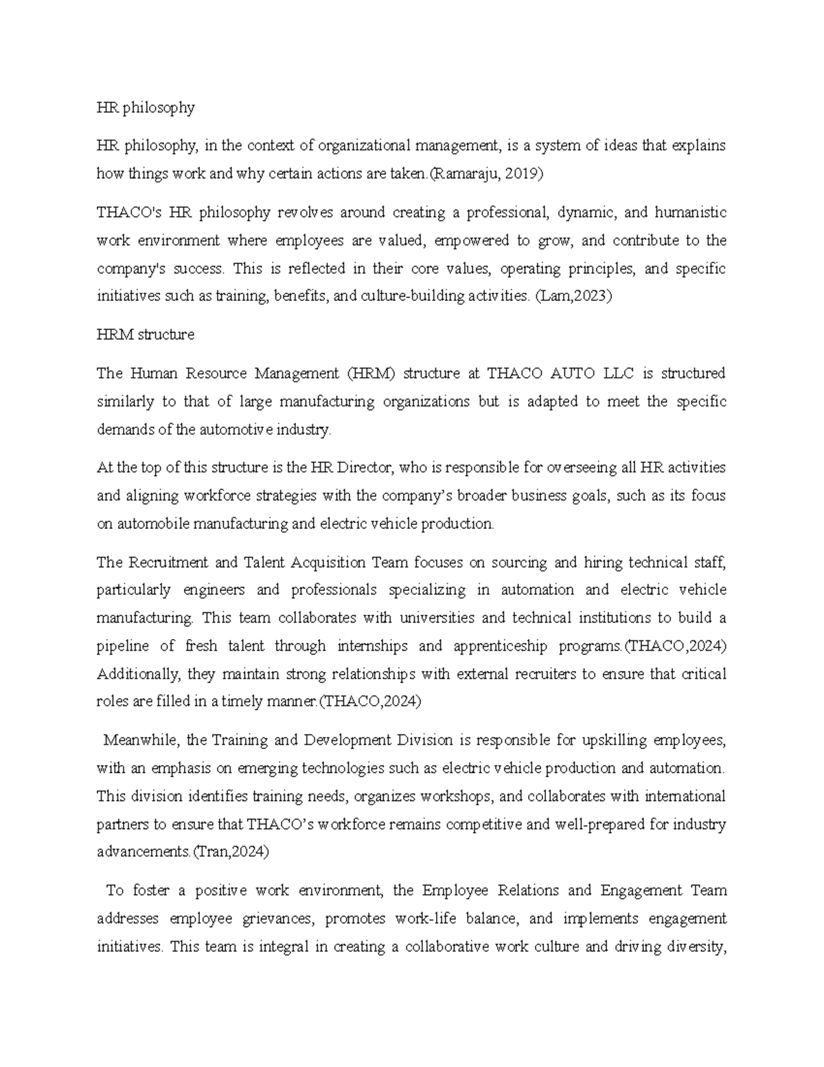 P1 A1 HRm - P1 of A1 - HR philosophy HR philosophy, in the context of ...
