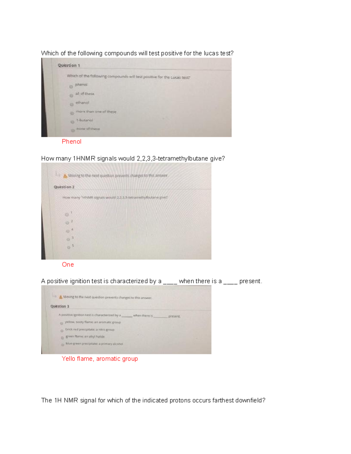 Orgo 2 Lab Exam 2 - Practice Questions and Answers - Studocu