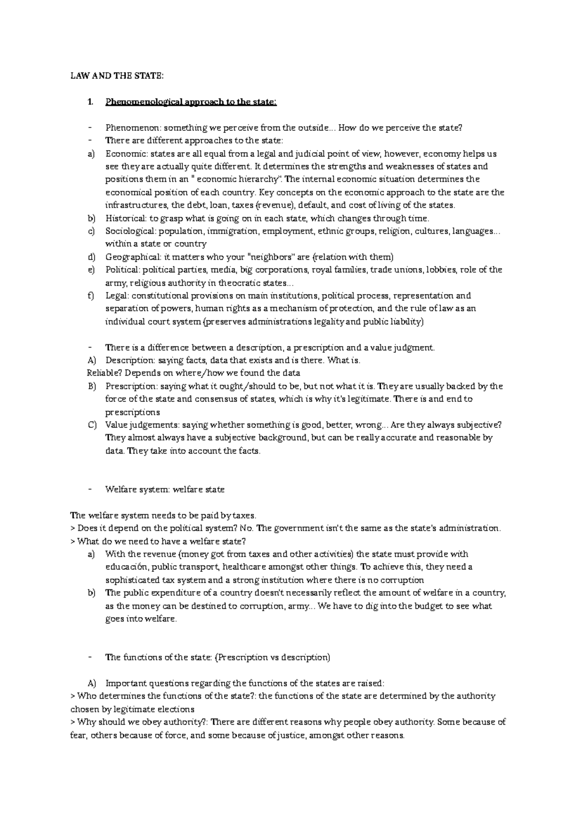 LAW AND THE STATE: A Comprehensive Study on State Theories and ...