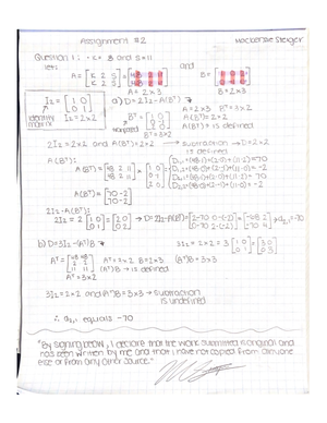 ADM1305 Calculus Chapitre 0 exercice - ADM 1305 Revision Chapitre 0 Exercises 1. LuxoGlam ...