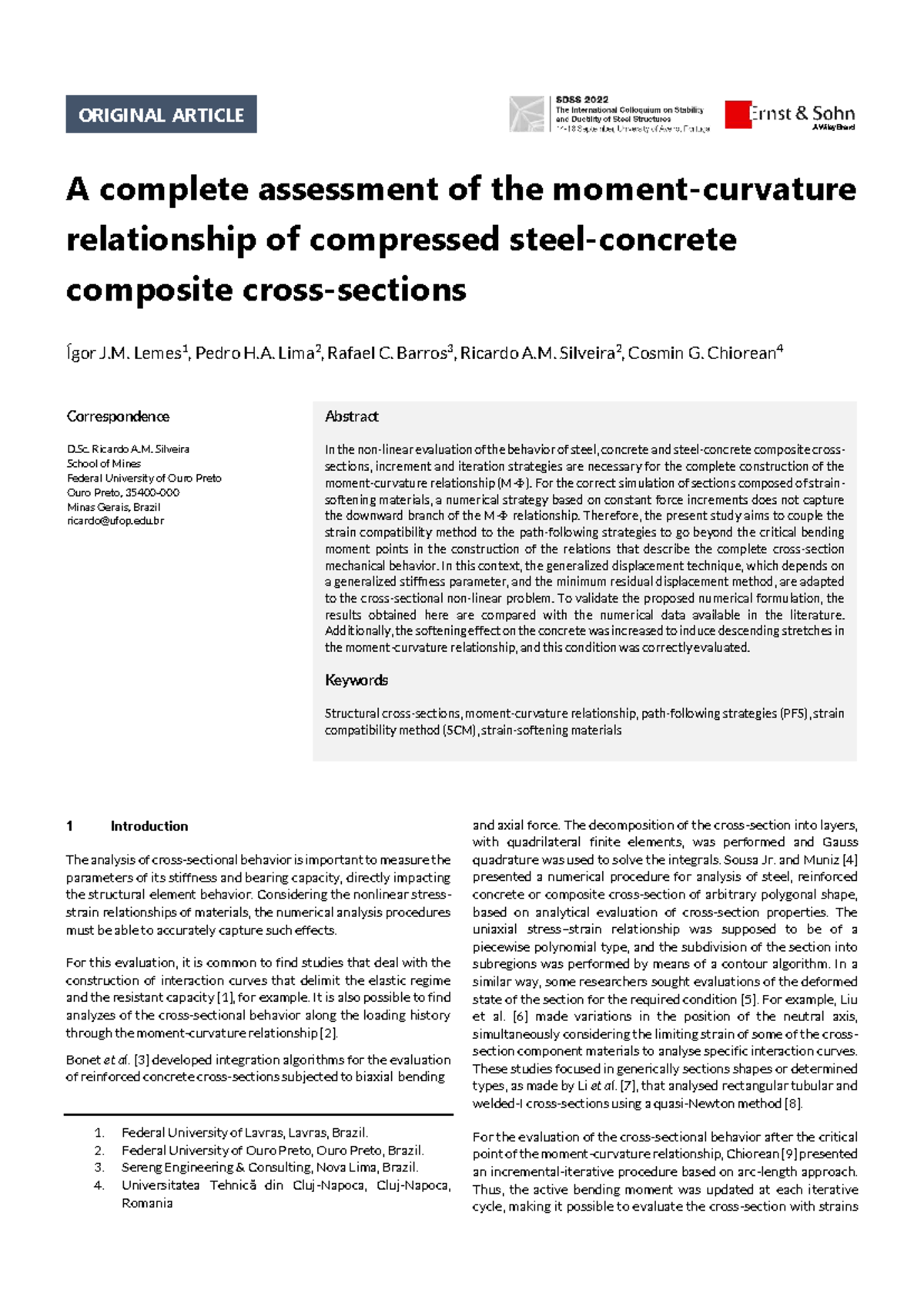 Numerical Analysis of Composite Structures: SSDS 2022 Full Paper - Studocu