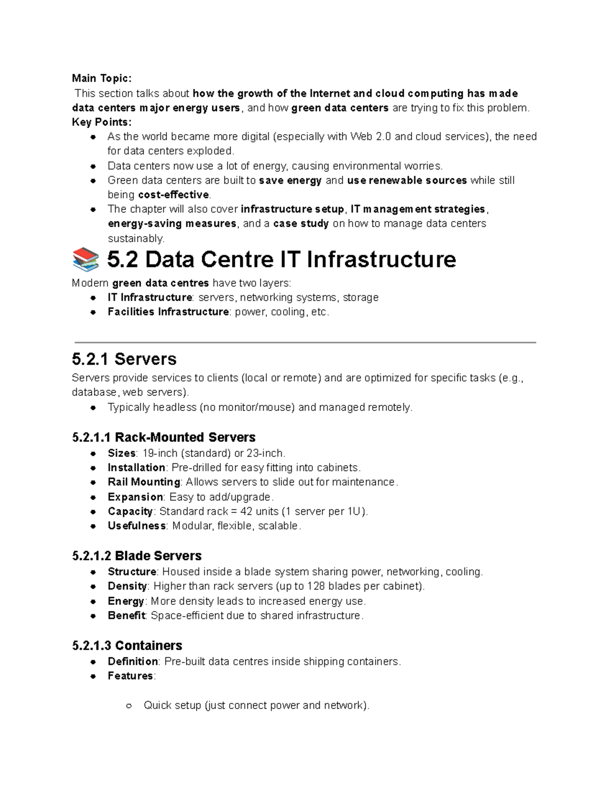 GC CIE 2 - Sustainable Data Center Management: Energy Efficiency ...