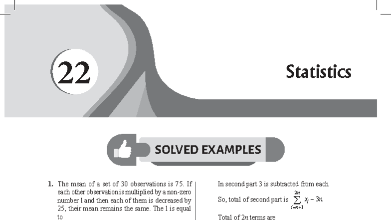 Statistics 22: Solved Examples on Mean, Variance, and Standard ...