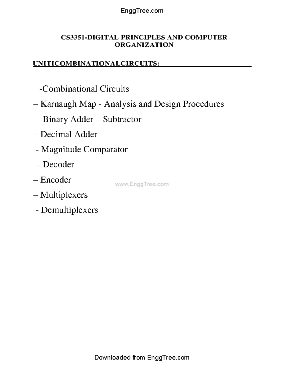CS3351 Digital Principles and Computer Organization Lecture Notes 2 ...