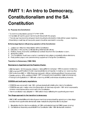 Equality Note - Section 9 of the Constitution - Equality, Non ...