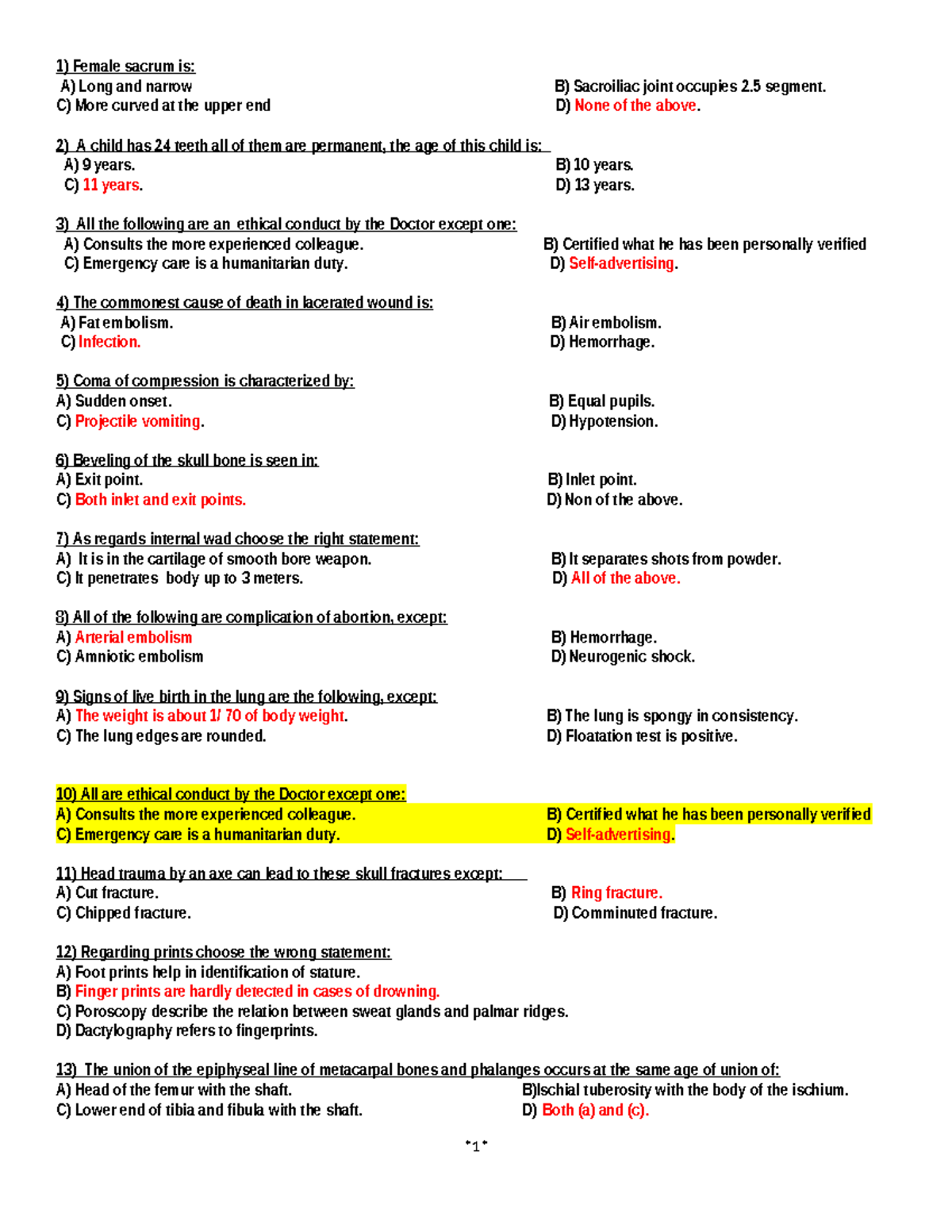 Forensic Exam Answers: Key Concepts and Questions Review - Studocu