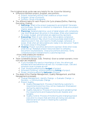 Project Management Notes - Project Management – C - Project Management ...