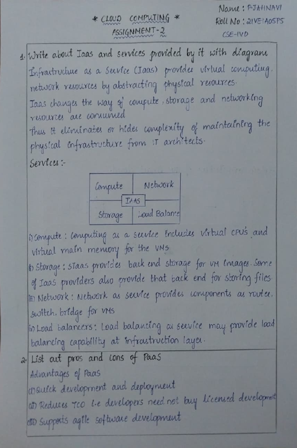 Cc assignment - CLOUD CONPUTING ASSIGNMENT- ####### snite about Taas ...
