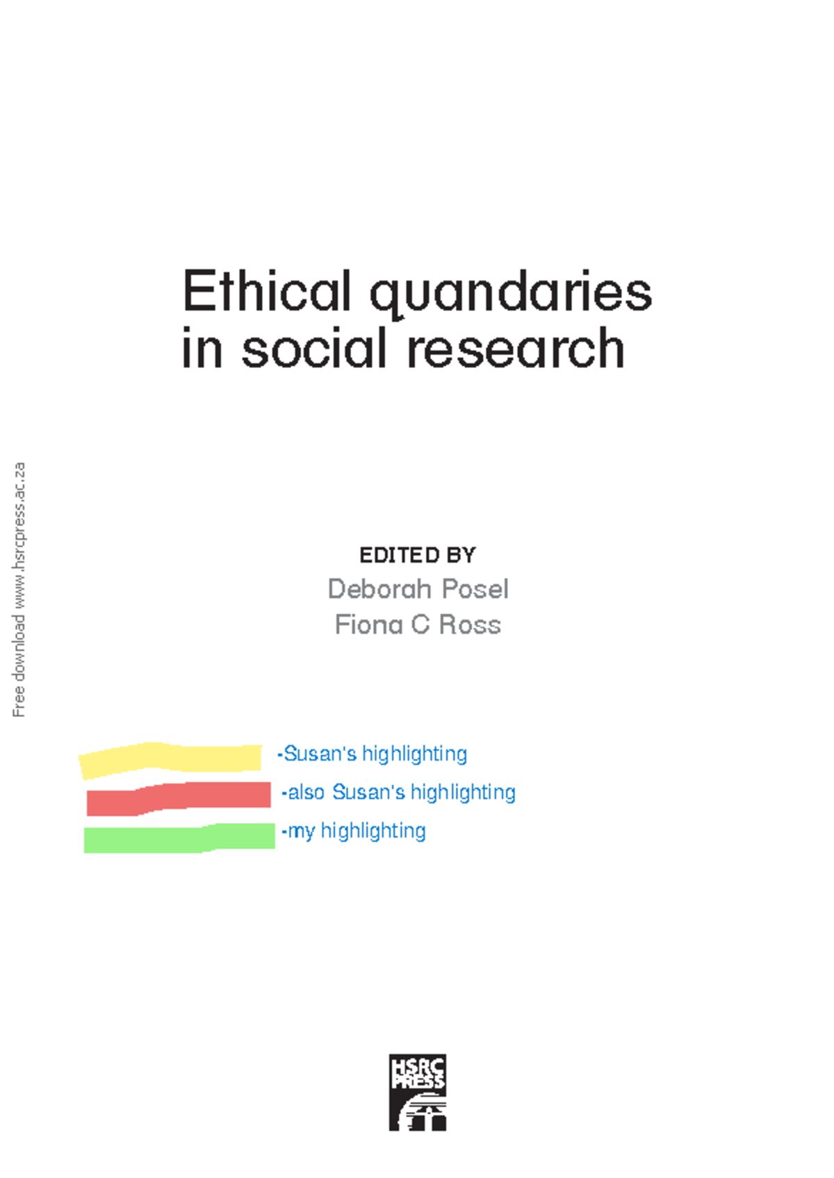 Ethical Quandaries in Social Research: Insights and Reflections - Studocu