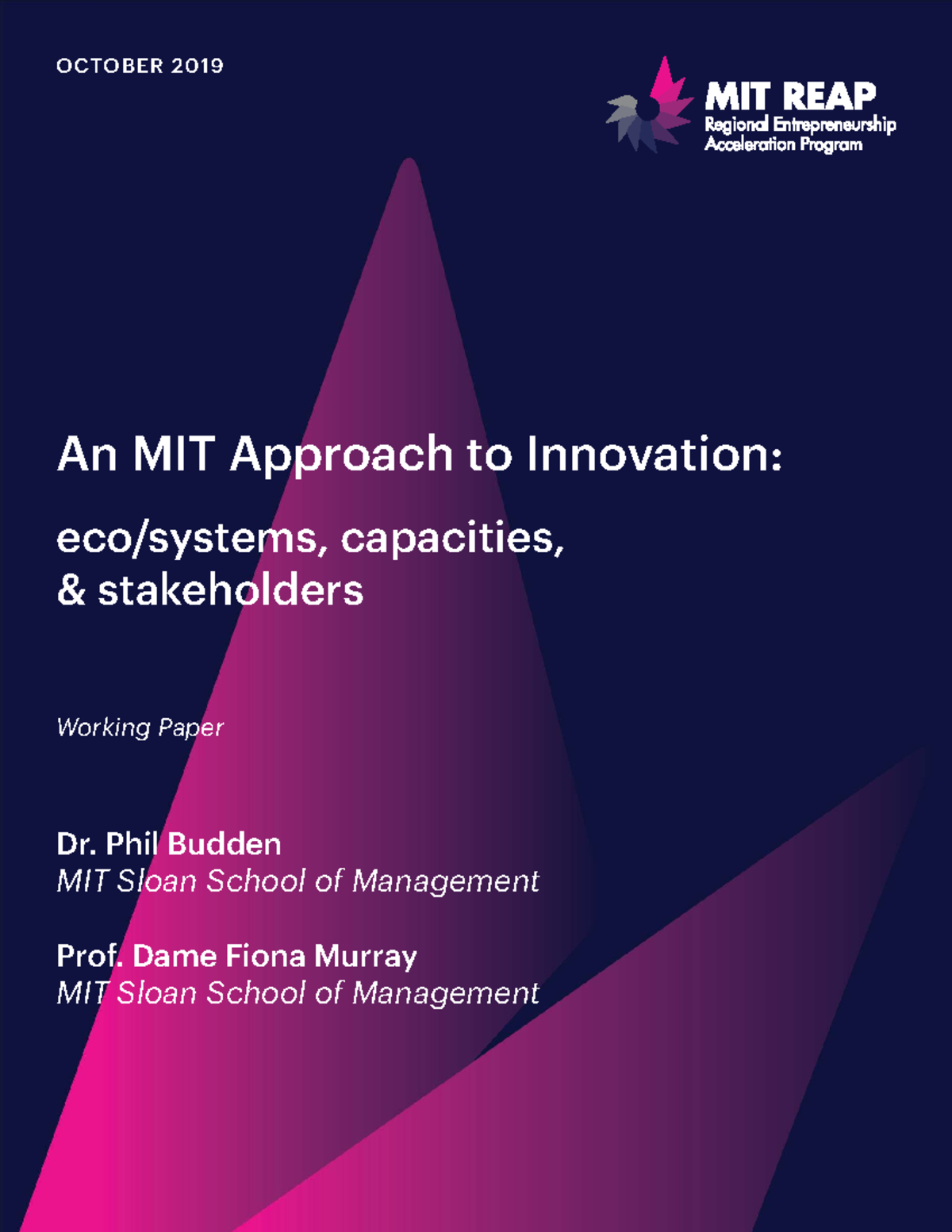 MIT Innovation Strategy: Capacities and Stakeholders (Working Paper ...
