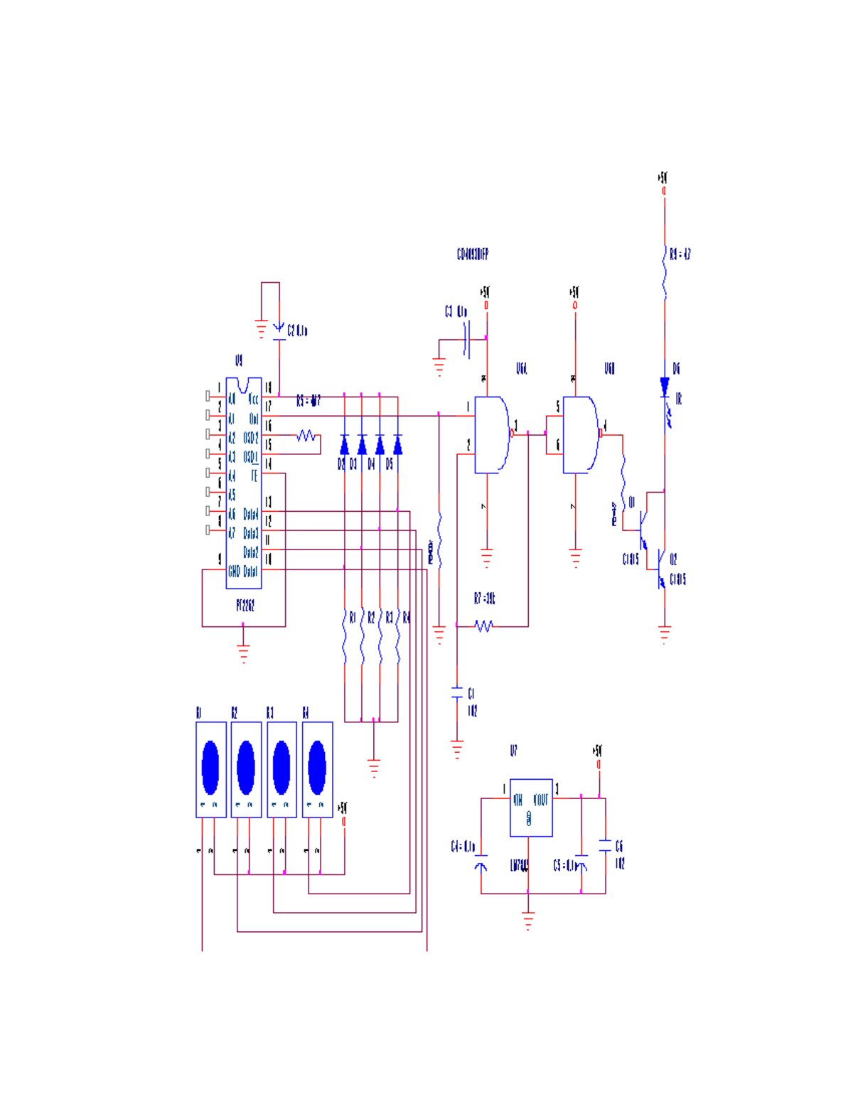 CD4093B Circuit Design with +5V Power Supply - Studocu